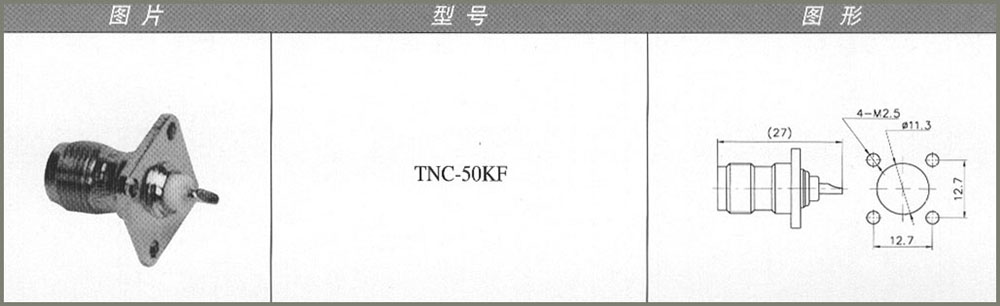 TNC面板或穿墙安装连接器 - 蓝箭科技